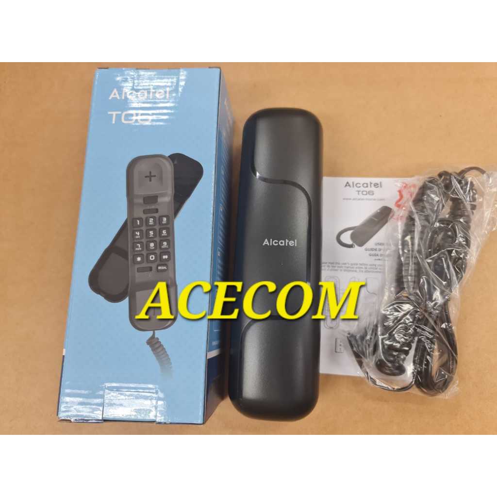 ALCATEL T06 T 06 Ultra Compact Slim Landline Phone Single Line ...