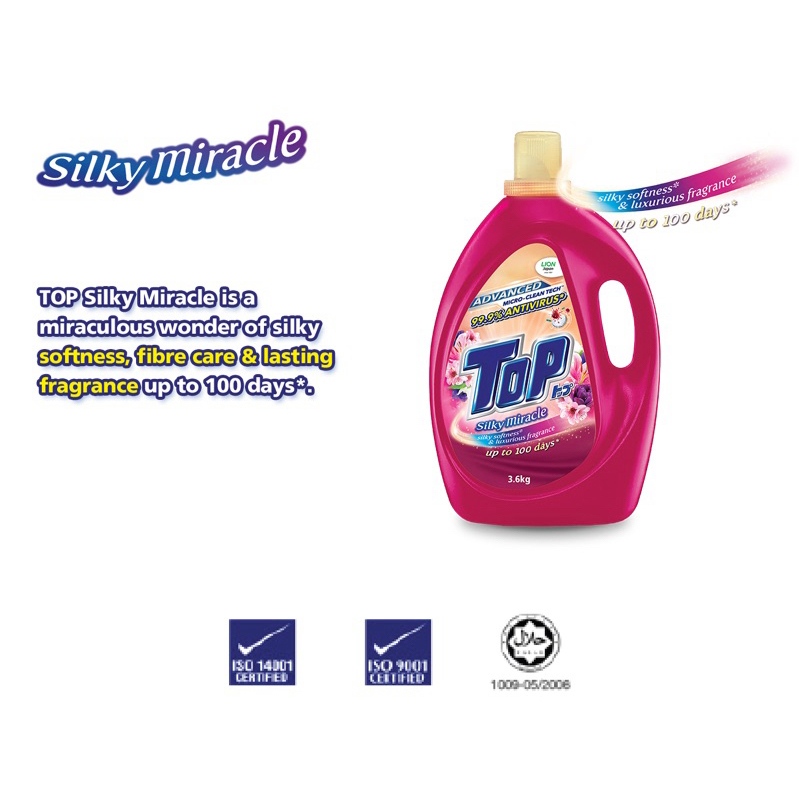 Top Liquid Detergent Brilliant Clean 3.6KG | Shopee Malaysia