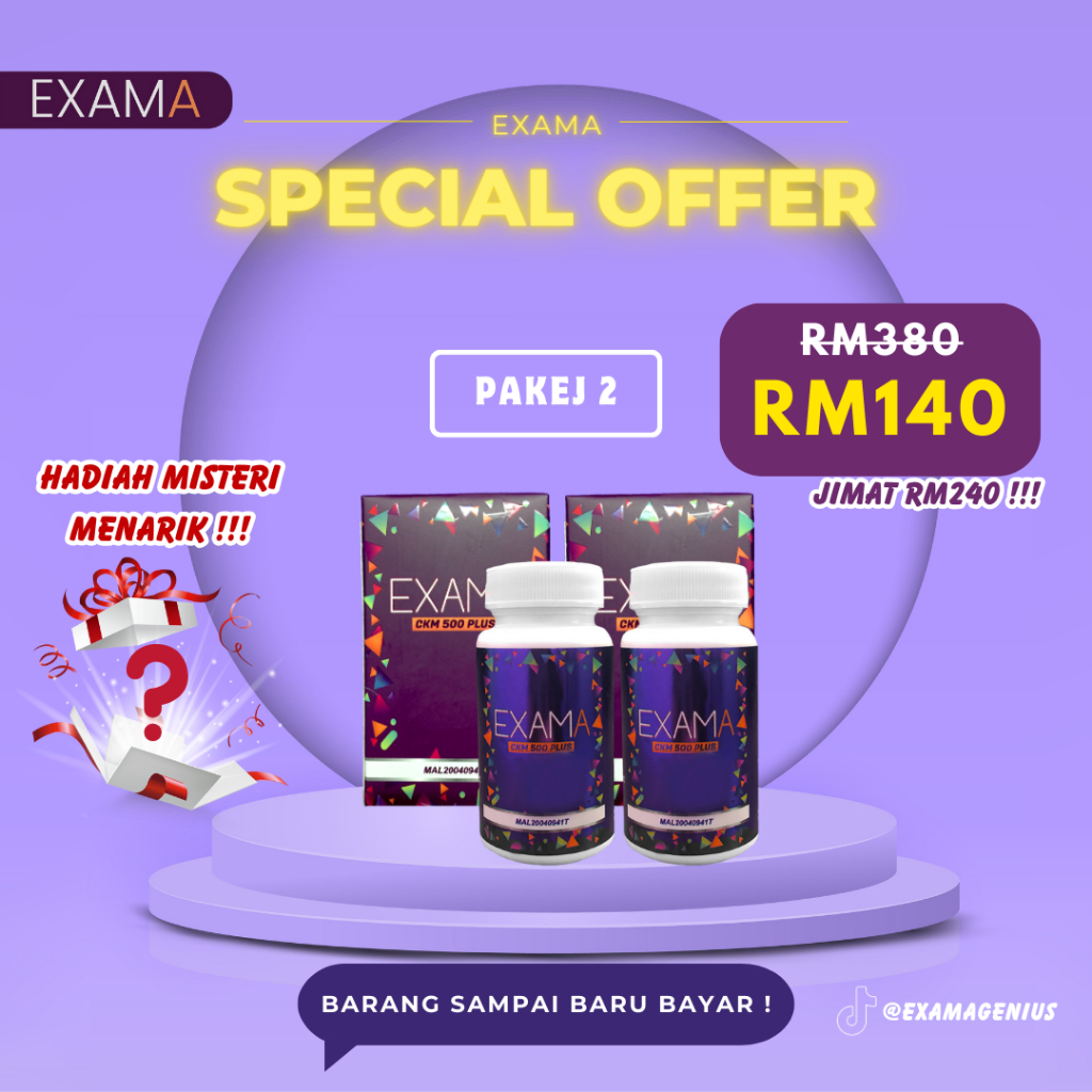 [100% ORIGINAL] VITAMIN MINDA EXAMA MIND BOOSTER SUPPLEMENT | Shopee Malaysia