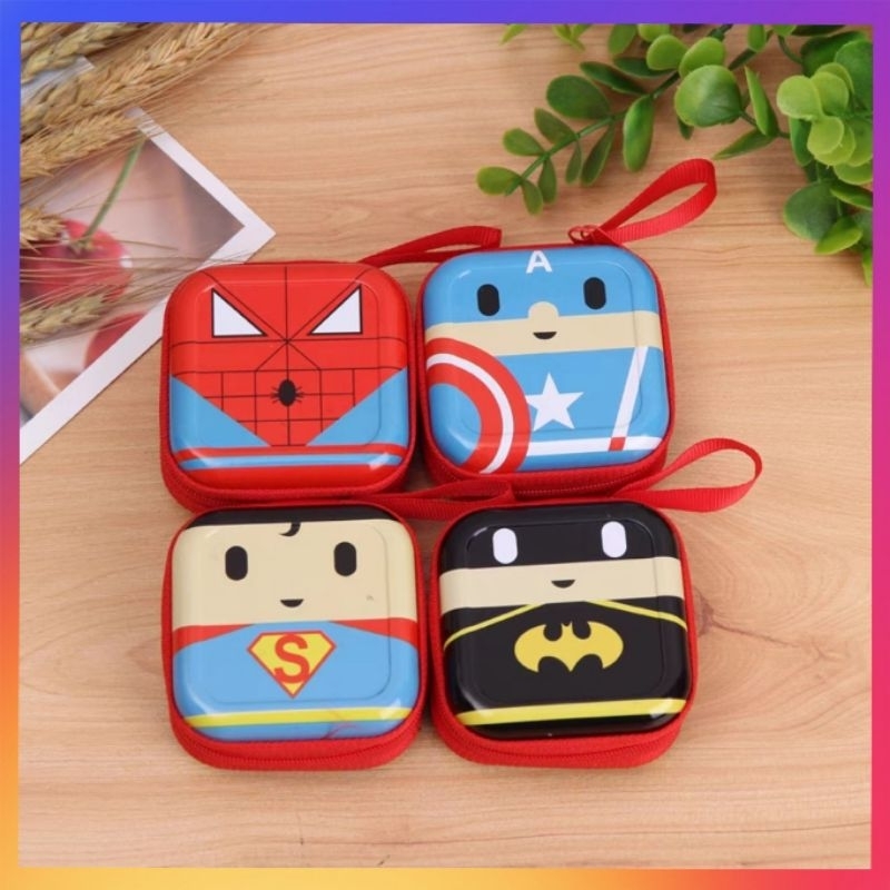 Avengers Superhero Superman Batman Spiderman Zip Coin Purse Wallet ...