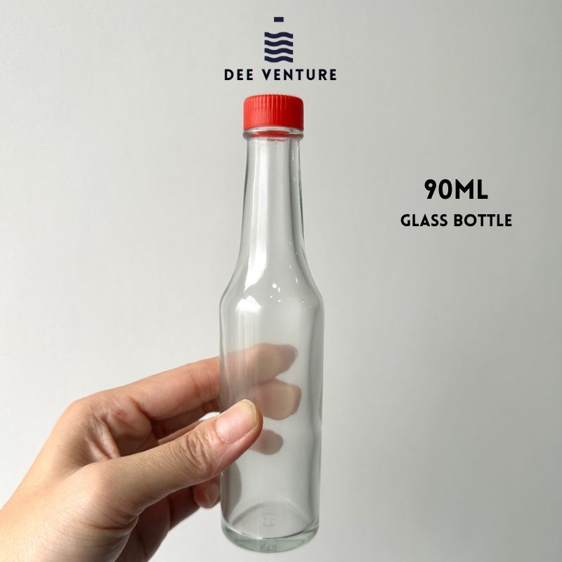 90ml Botol Kaca Madu Kelulut Viral Eco-Friendly Re-usable Glass Bottle ...