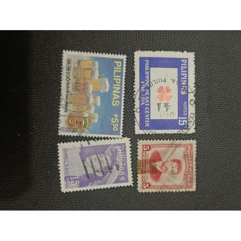 PI01 Philippines stamps 4 different mixed used | Shopee Malaysia