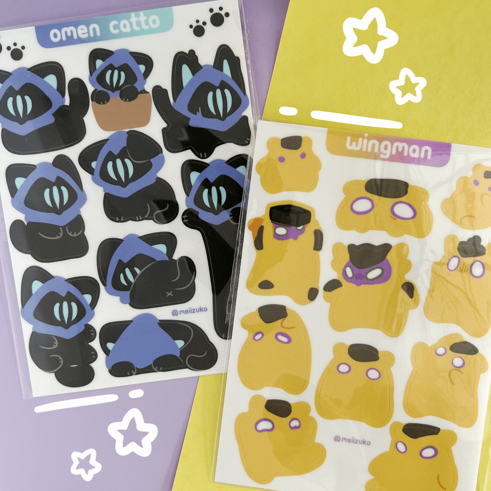 Valorant A6 Sticker Sheet Wingman & Cat Omen Series | Shopee Malaysia