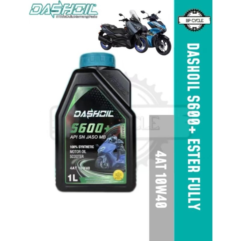 Dashoil S600+ Ester Fully 4AT 10w40 100% Synthetic SN Minyak Hitam ...