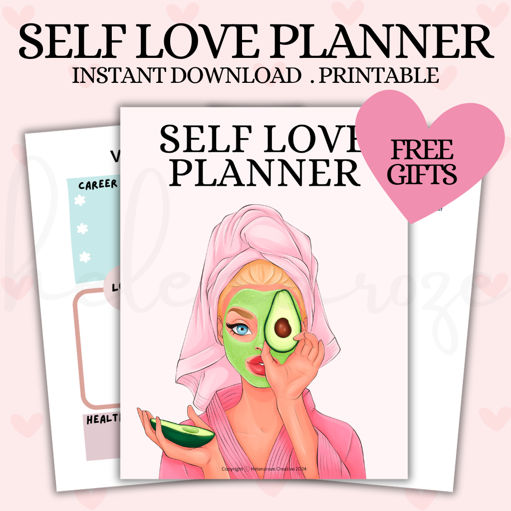 Self Love Planner Printable PDF, Planner, Planners, Digital Planner ...