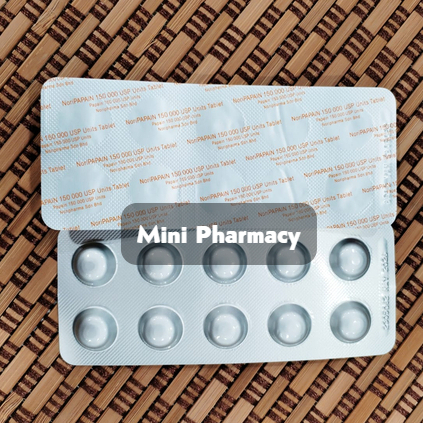 NoriPAPAIN ( Papain ) Same as Beazyme 150,000 USP units Tablet 10's ...