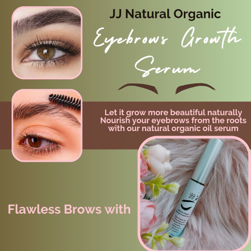 🌿 JJ NATURAL ORGANIC Eyebrow Growth Serum🌿 10ml | Shopee Malaysia