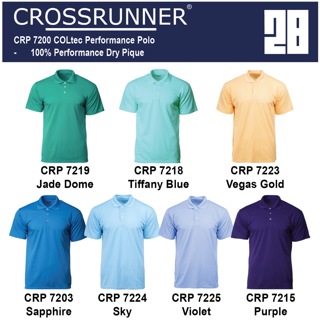 Dri-Fit Jersey Unisex Polo T-Shirt | 100% Performance Dry Pique | Baju ...
