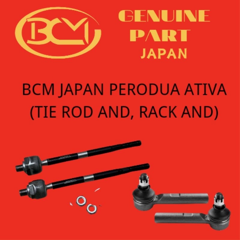 BCM JAPAN PERODUA ATIVA (TIE ROD AND, RACK AND) | Shopee Malaysia
