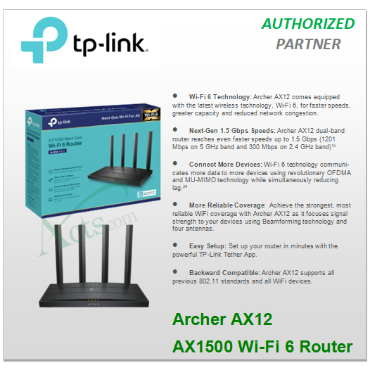 TP-LINK Archer AX12 NEW AX1500 Wi-Fi 6 Router | Shopee Malaysia