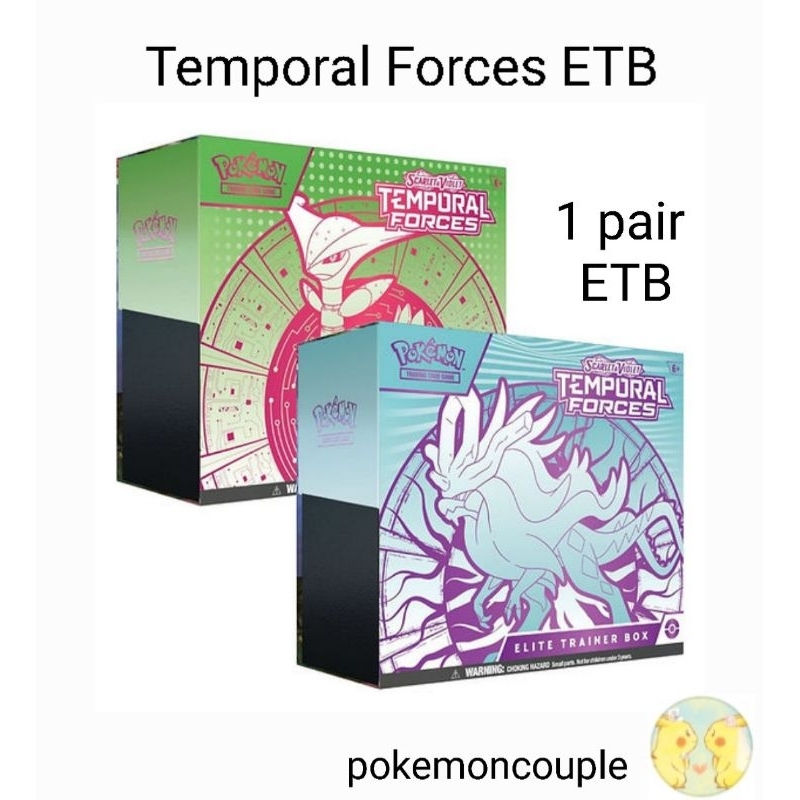 Pokemon Card TCG: SV05 Temporal Forces Elite Trainer Box ETB 1pair= 2ETB (Final Price) | Shopee ...