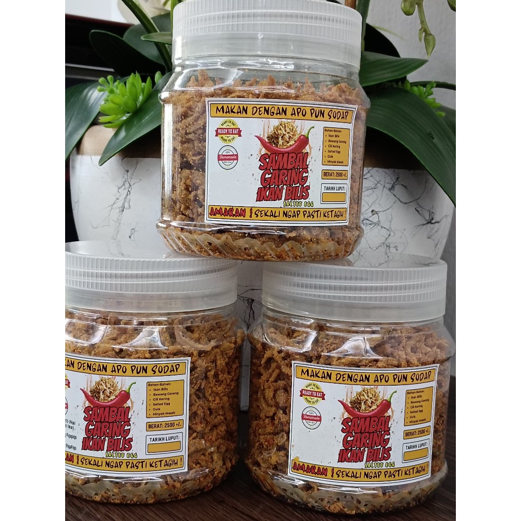 Sambal Garing Ikan Bilis Salted Egg (250g) | Shopee Malaysia