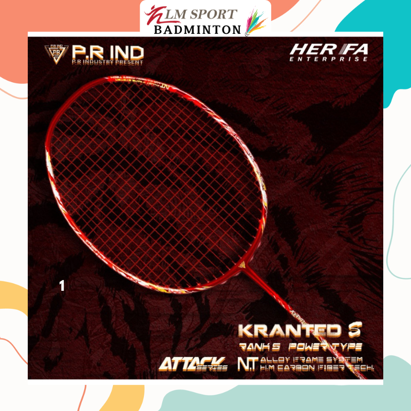 🔥P.R IND KRANTED-S BADMINTON RACQUET (PURUI/PR)🔥（Ready Stok）🔥浦锐 狂徒S 羽球拍 | Shopee Malaysia