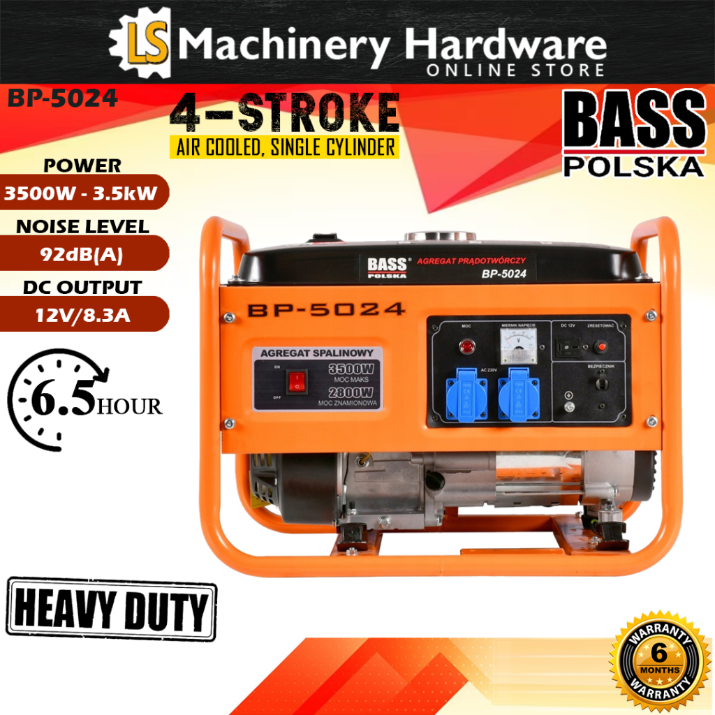Bass BP-5024 3500W Power Generator - Brand from Poland - 6 Months ...