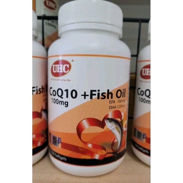 UHC CoQ10 100mg + Fish Oil 120's/Bottle (Exp:2025/04) | Shopee Malaysia