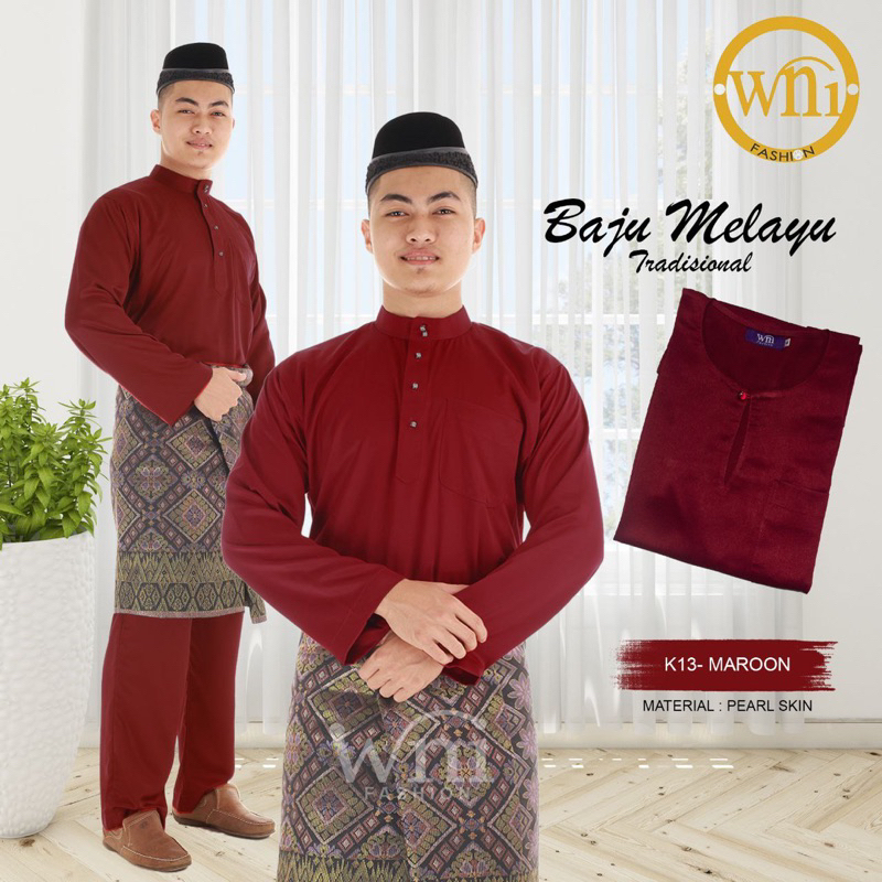 BAJU MELAYU TRADISIONAL (BERPESAK) | Shopee Malaysia