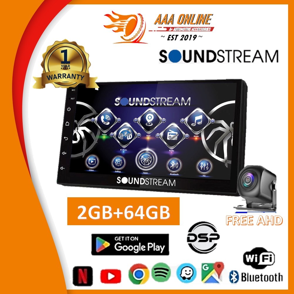 SOUNDSTREAM Anzuo Explore 2RAM+64GB Car Android Player 9 Inch 10 Inch ...