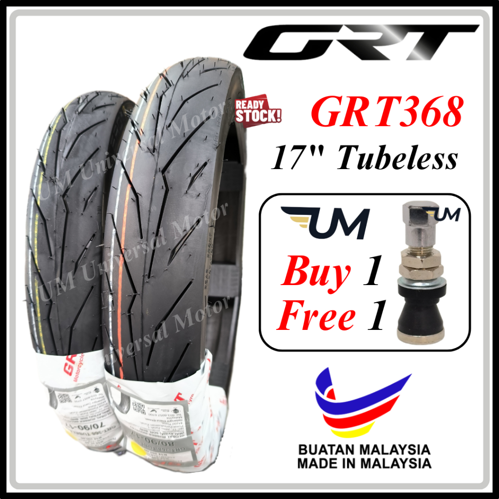 GRT GRT368 TYRE 17 TUBELESS 2026 TAYAR BUNGA PIRELLI DIABLO ROSSO SPORT ...
