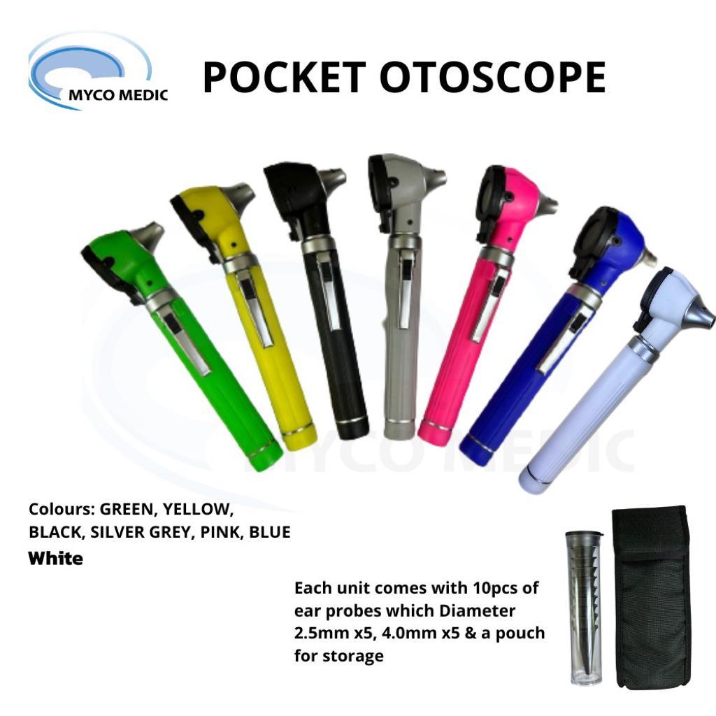 Fiber Optic Pocket Otoscope with 10 units Ear Probe | Suitable for ...
