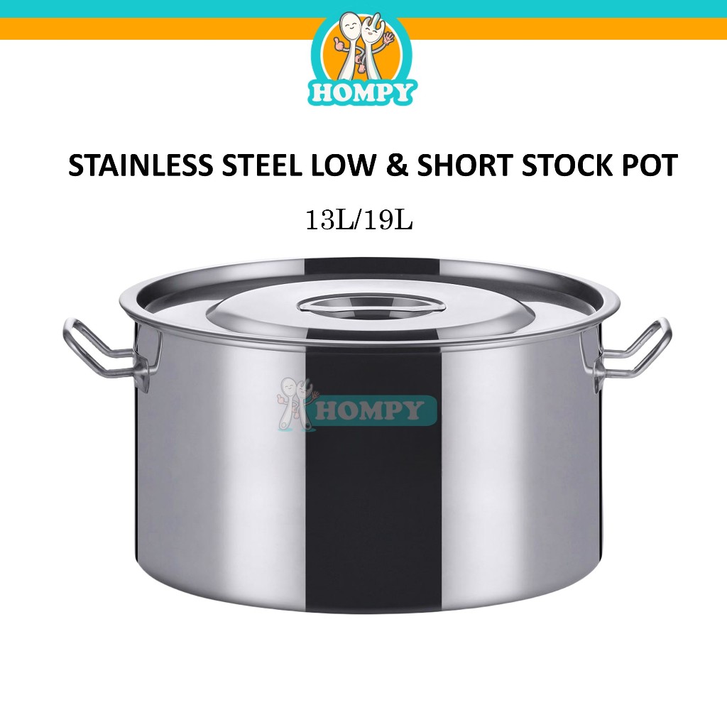 STAINLESS STEEL SUS304 C3300 SERIES LOW STOCK POT SHORT STOCK POT WITH ...