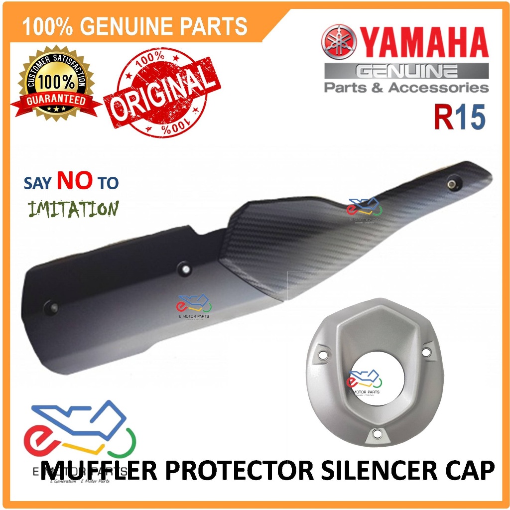 R15 YZF155 B2S MUFFLER PROTECTOR COVER EXHAUST SILENCER CAP 100% ...