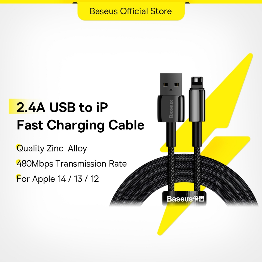 Baseus 2.4A USB Cable Support Fast Charging | Shopee Malaysia