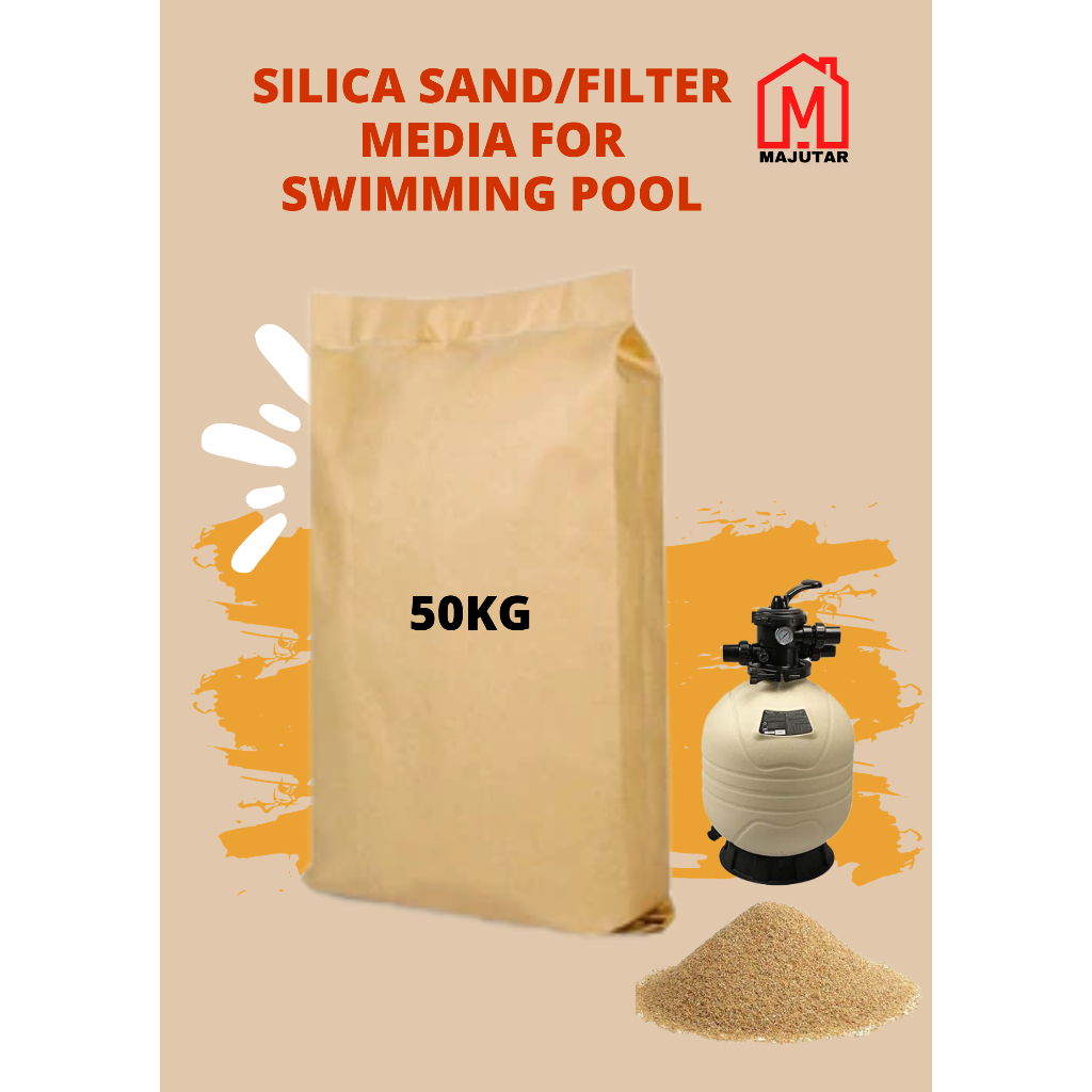 Silica Sand - Swimming Pool Filter Media 50Kg per Beg | Shopee Malaysia