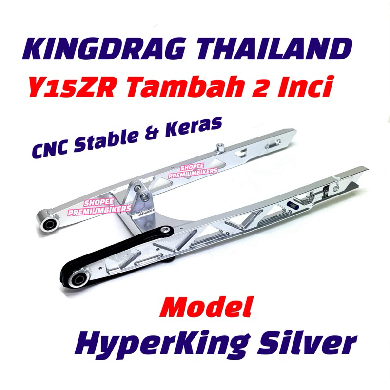 Y15ZR SWING ARM Y15 TAMBAH PANJANG 2 INCI CNC HYPERTECH KING DRAG DYNO ...