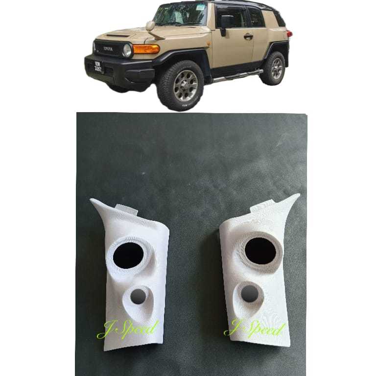 Toyota FJ Cruiser 2011year 3 Way Air Pillar Tweeter + 3.5" MID Speaker ...
