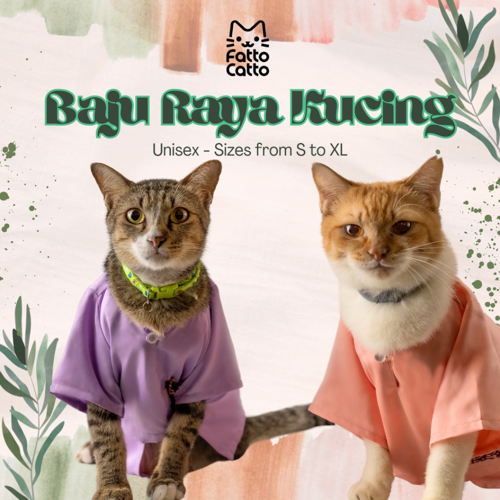 Baju Raya Kucing (unisex) FATTO CATTO | Shopee Malaysia