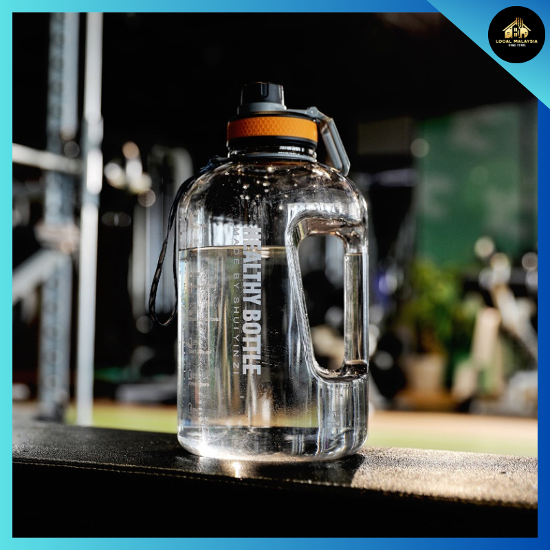 Gym Oversized Water Bottle Sport Fitness Drinking Bottle Outdoor 2.2L ...