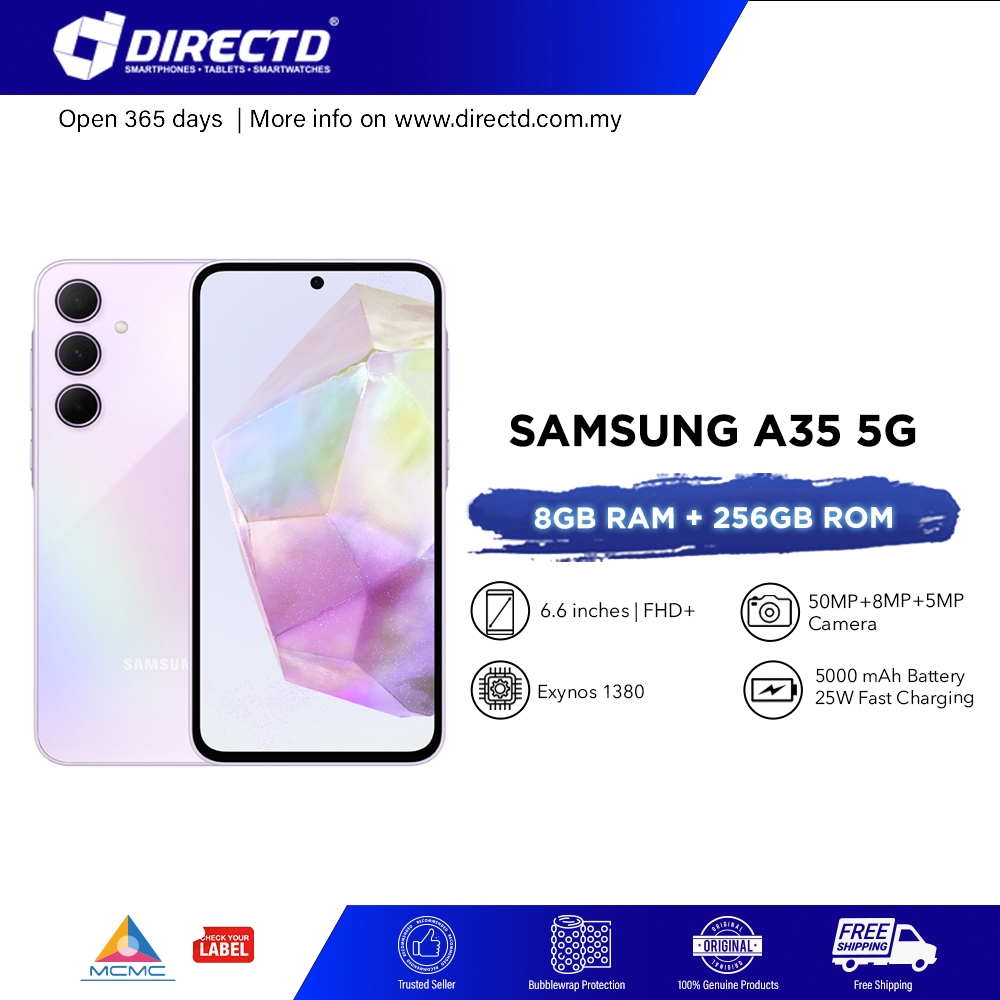 Samsung Galaxy A35 5G [8GB RAM | 256GB ROM] | Shopee Malaysia