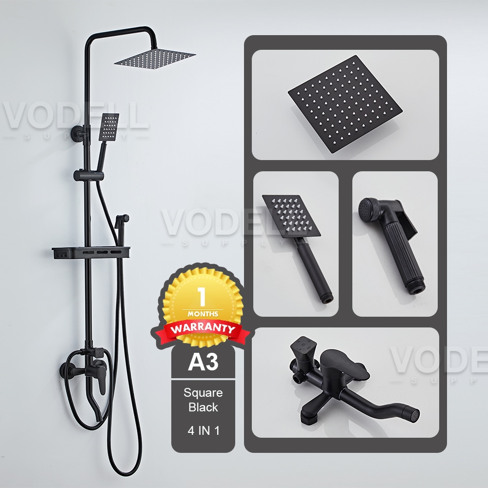 VODELL 304 Stainless Steel 4in1 Digital Shower Set Bathroom Mixer ...