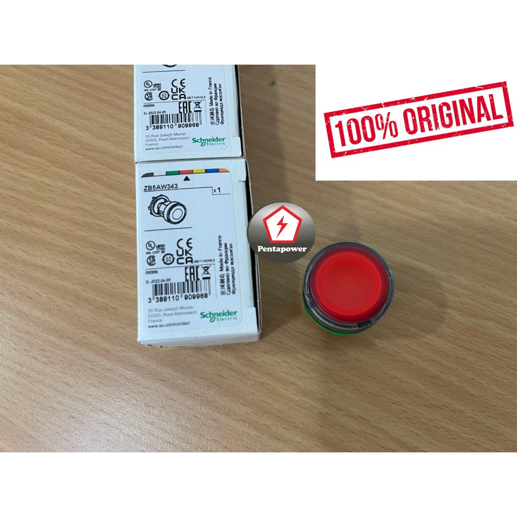 SCHNEIDER ZB5AW343 Head for illuminated push button, Harmony XB5 ...