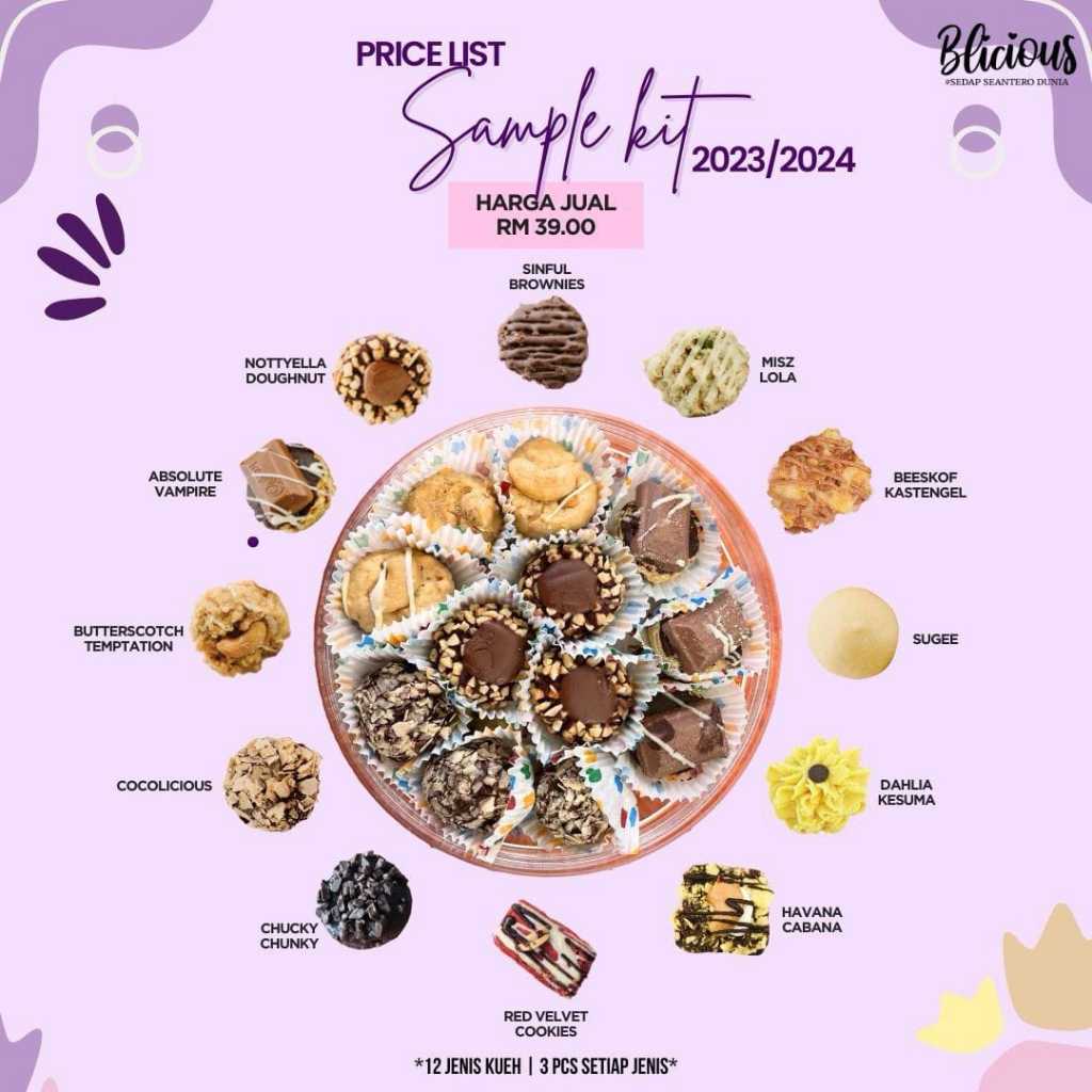 BLICIOUS Sample Kit / BISKUT RAYA / COOKIES RAYA SEDAP | Shopee Malaysia