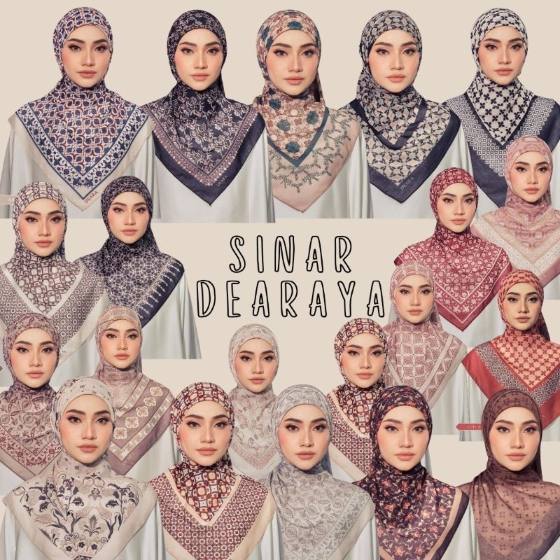 Sinar Dearaya tudung bawal cotton voile by Deara Hijab | Shopee Malaysia