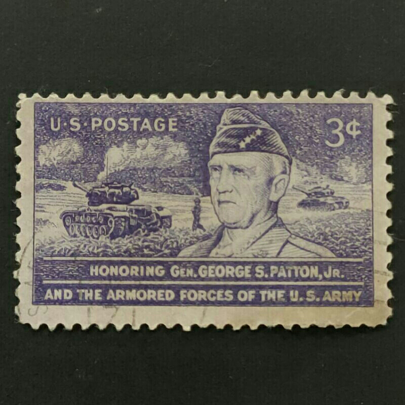 1953 Stamp USA-Complete Unique Used Stamp-3c General George S.Patton ...