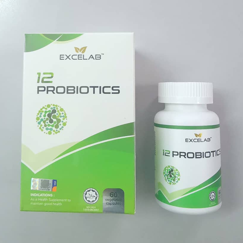 [NEW PACKAGING]Excelab 12 Probiotics 60 Vegetable Capsules | Shopee Malaysia