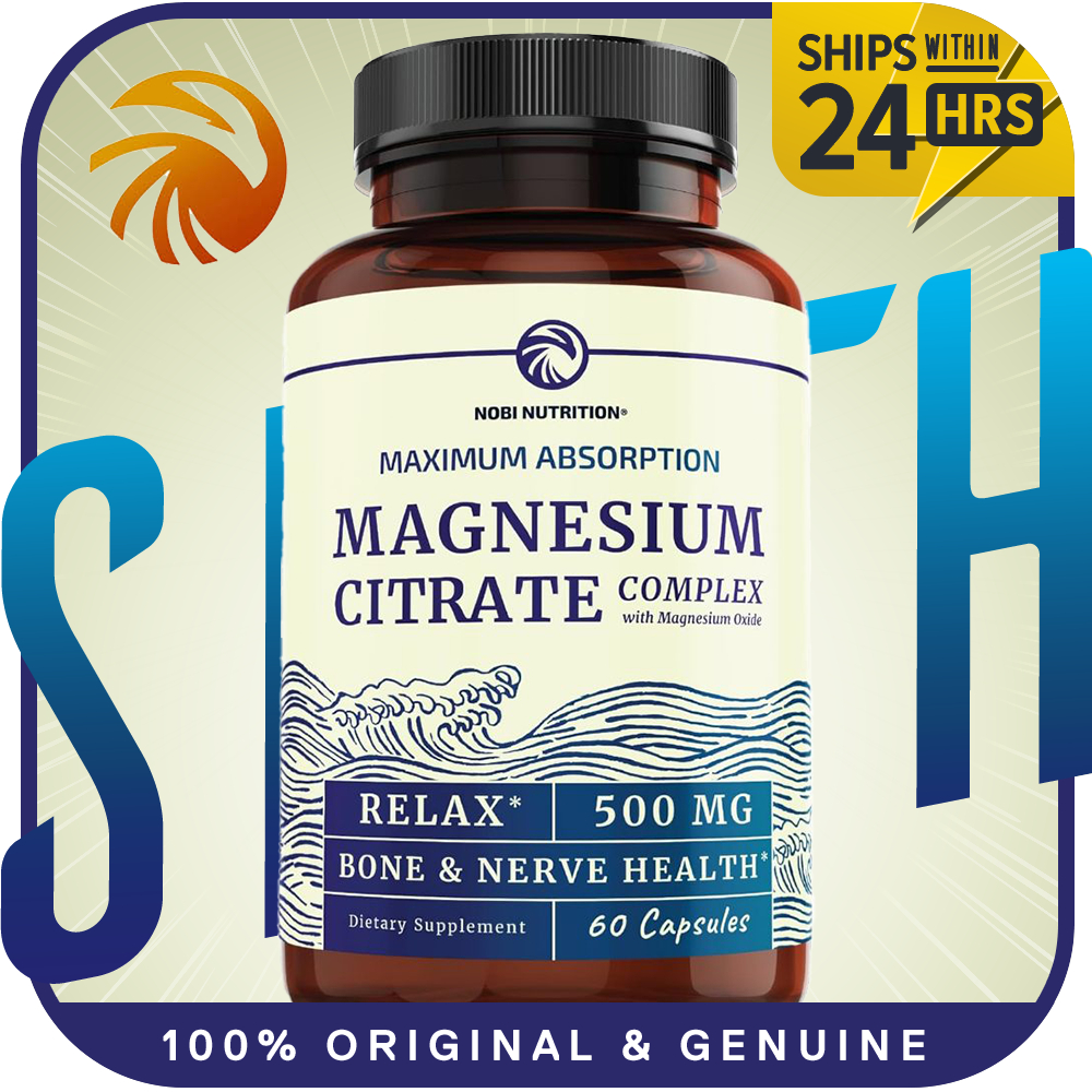 Nobi Nutrition Maximum Absorption Magnesium Citrate Complex | Shopee ...