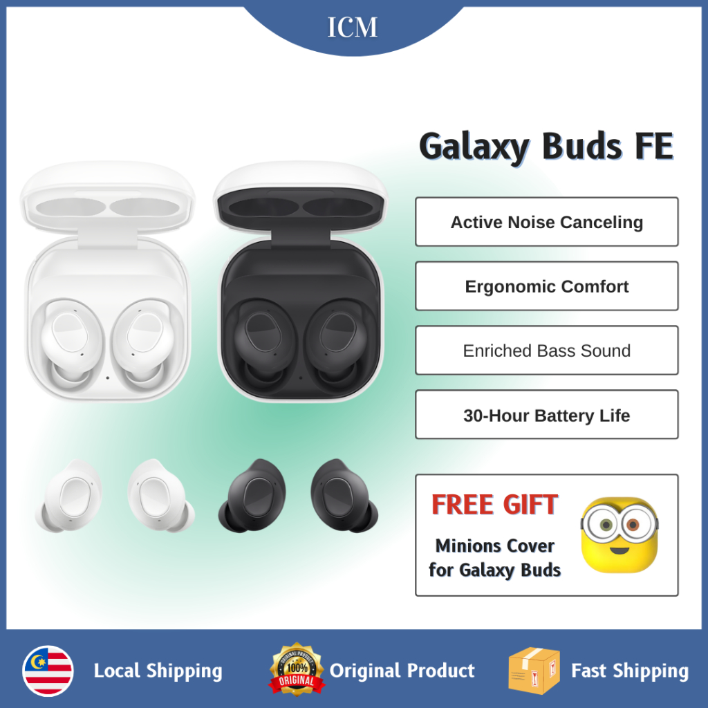 SAMSUNG Galaxy Buds FE (SM-R400) ANC | Bluetooth 5.2 | Ergonomic design ...