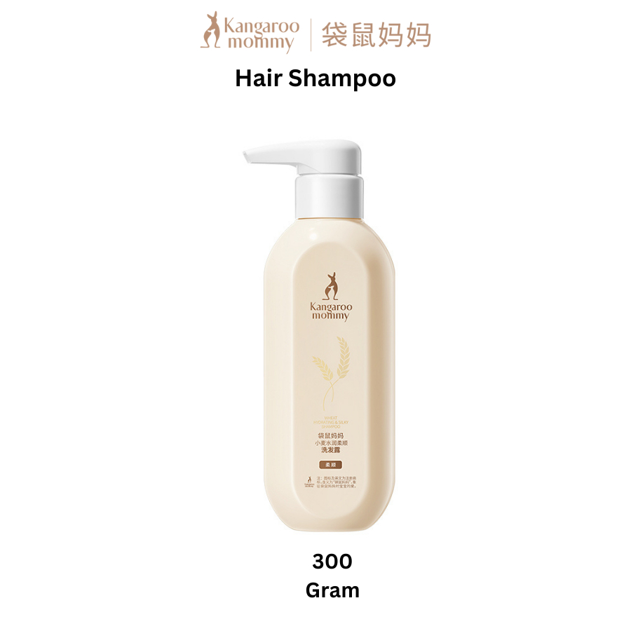 Kangaroo Mommy Wheat Germ Hair Shampoo (300ml) + Body Wash (300ml ...