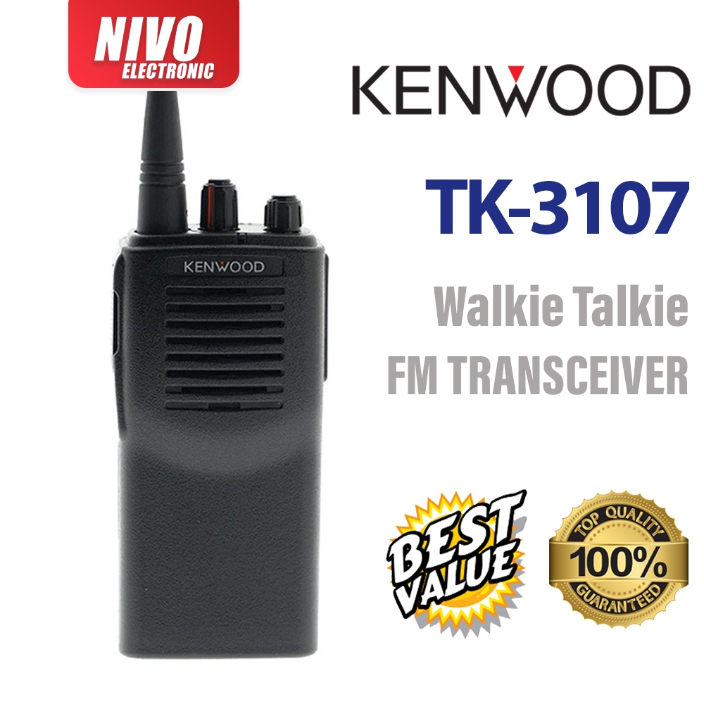 KENWOOD TK-3107 UHF FM TRANSCEVIVER WALKIE TALKIE | Shopee Malaysia