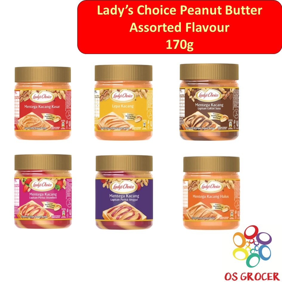 Lady's Choice Peanut Butter Assorted Flavour 170g | Shopee Malaysia