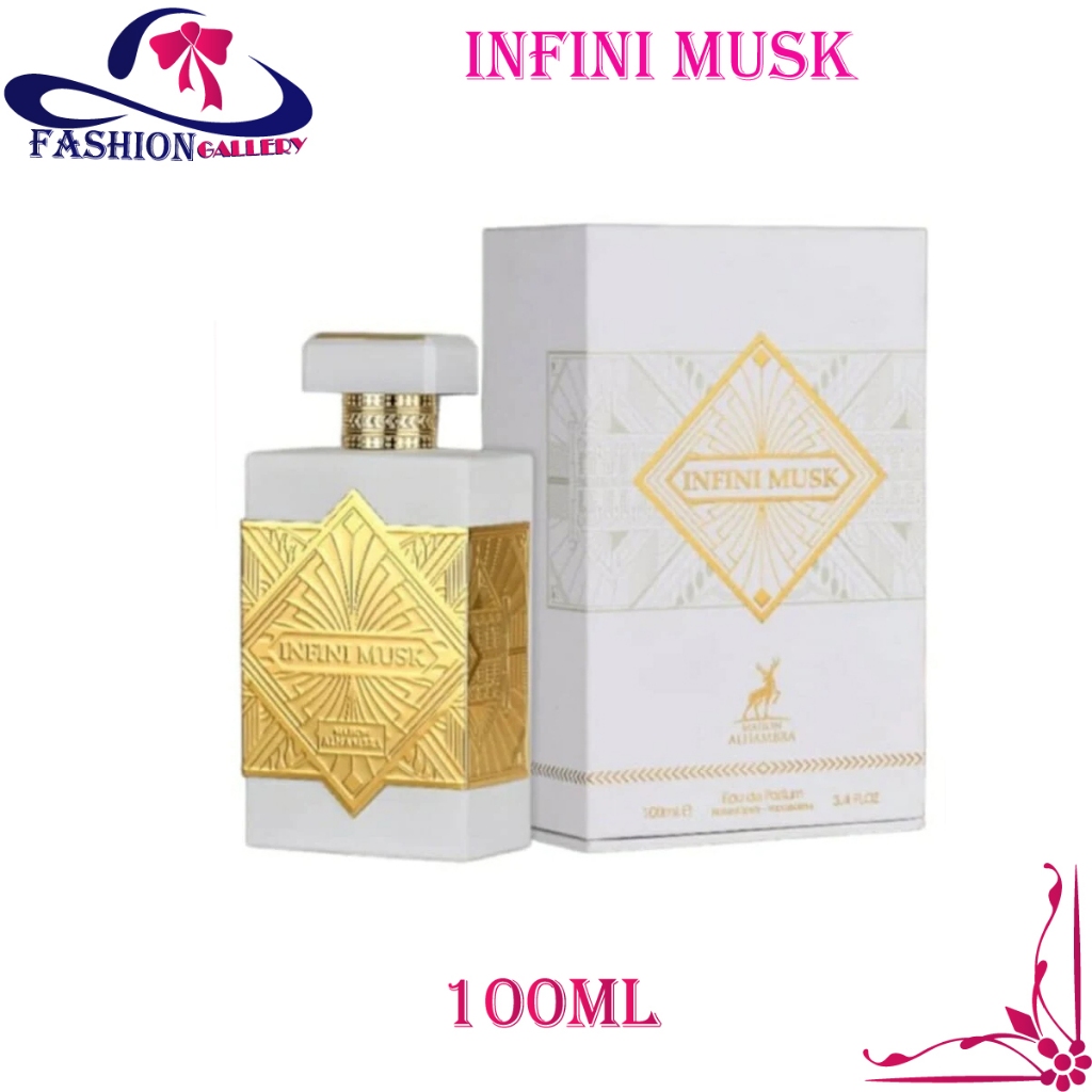 INFINI MUSK 100ML BY MAISON ALHAMBRA EDP PERFUME SPRAY 100% ORIGINAL ...