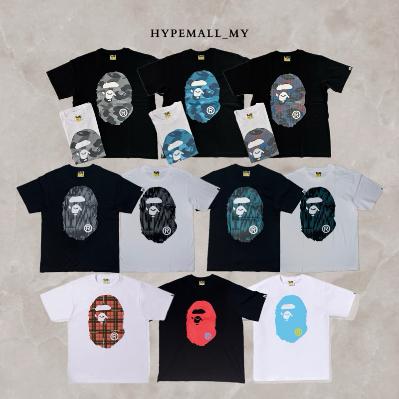 [100% Original] A Bathing Ape - Bape Tee Collection 02 (Big Head ...