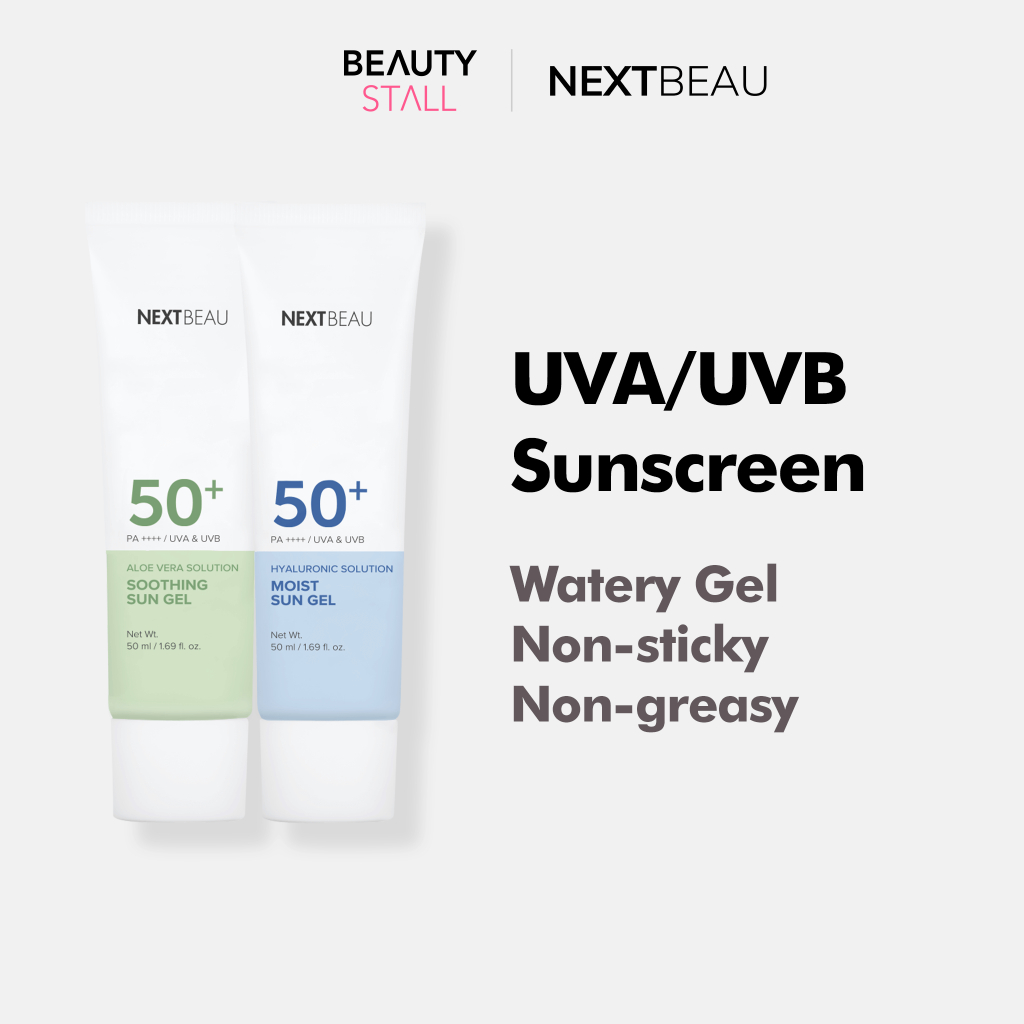 NEXTBEAU Sun Gel SPF50+ PA++++/UVA & UVB 50ml | Korea Low Irritation ...