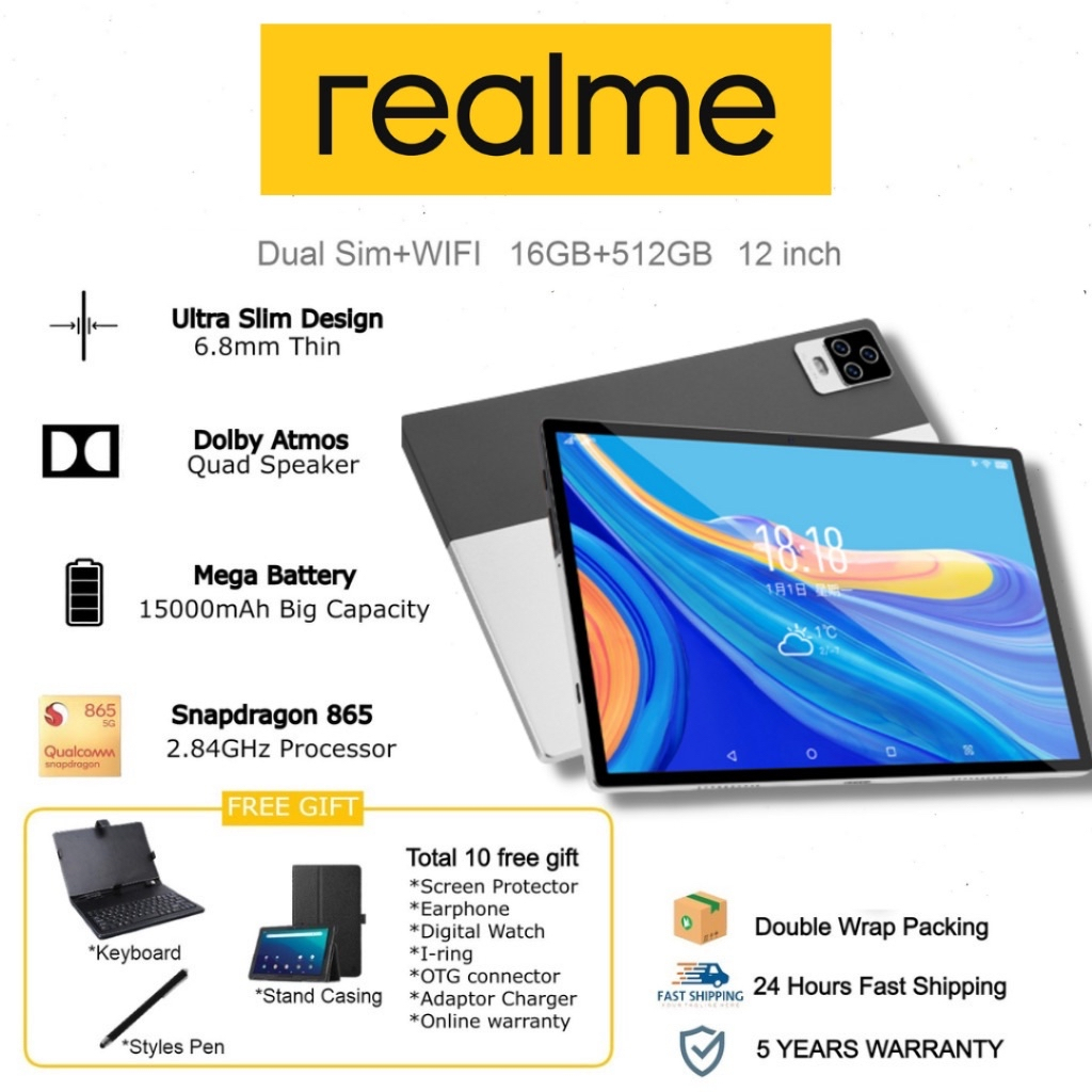 READY STOCK | Realme pad P70 Tablet (16GB RAM + 512GB ROM ...