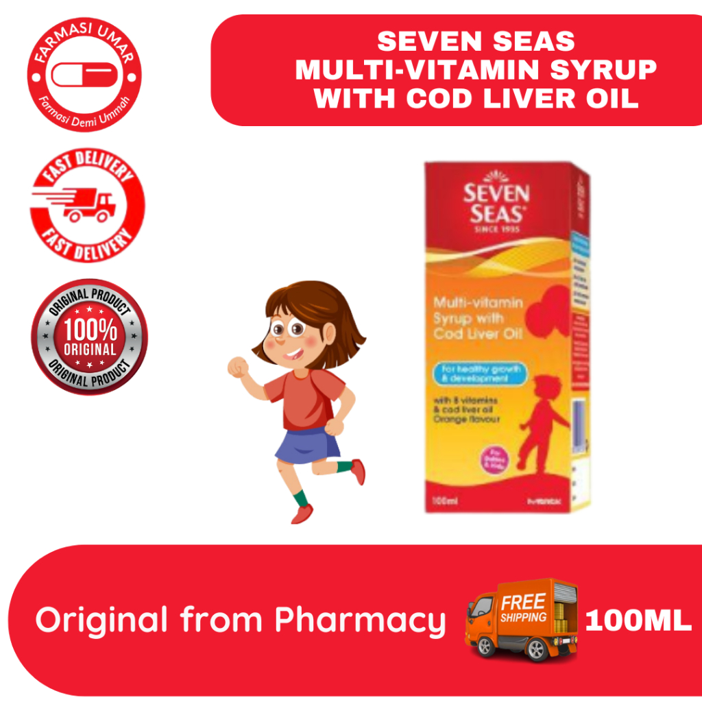Seven Seas Multivitamin Syrup With Cod Liver Oil 100ml | Shopee Malaysia