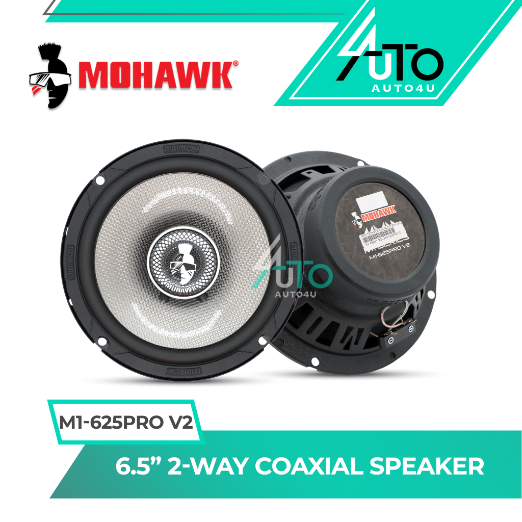 MOHAWK M1-625PRO V2 6.5 Inch 2-Way Coaxial OEM Speaker Perodua Proton Honda Toyota Nissan Kereta ...