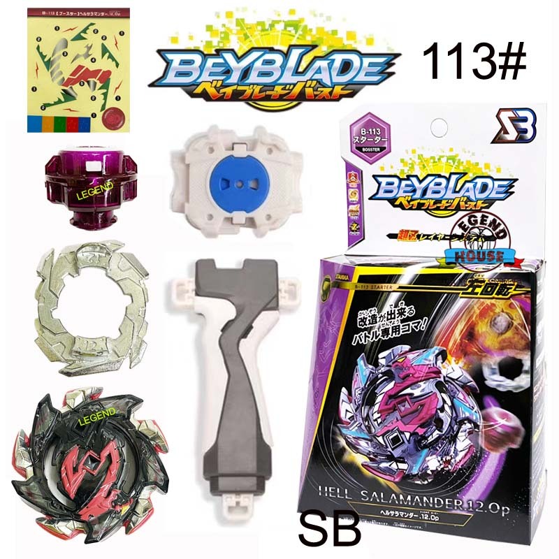 SB Brand Beyblade Burst GT B-113 Beyblade Toy Storm Hell Salamander 12 ...